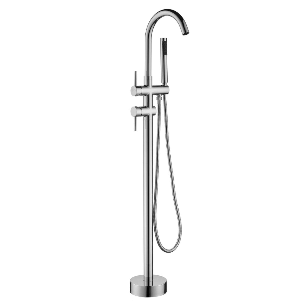 304 stainless steel bathroom household vertical hot and cold floor ...