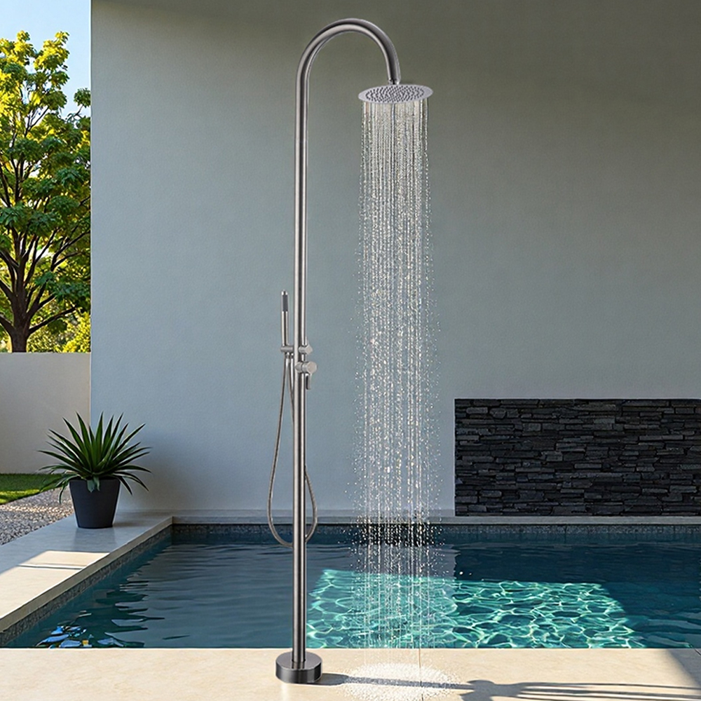Outdoor stainless steel villa swimming pool bathing area two-function ...