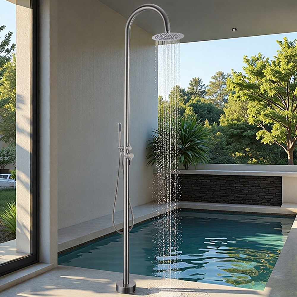 Outdoor stainless steel villa swimming pool bathing area two-function ...